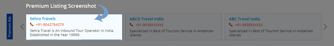 Premium Listing,Get Premium Membership Listings for your Business exposure